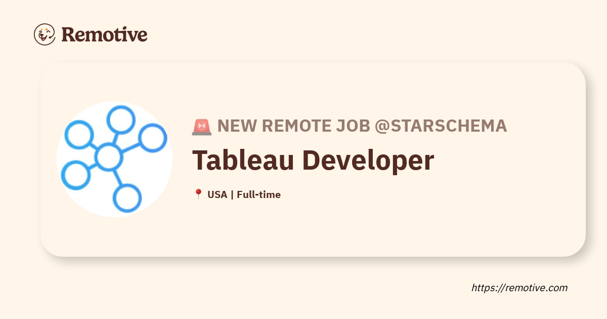 [Hiring] Tableau Developer @Starschema