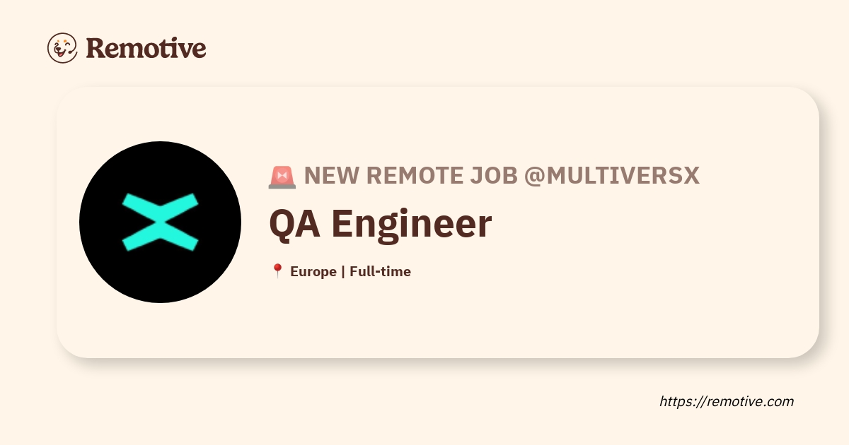 [Hiring] QA Engineer @MultiversX