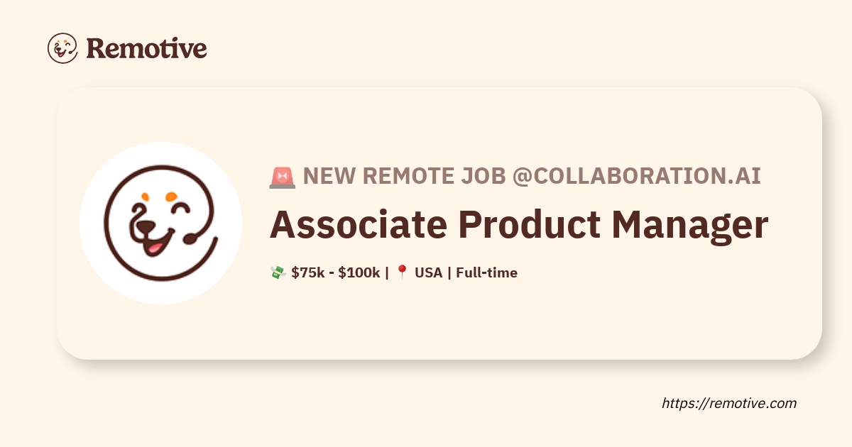 [Hiring] Associate Product Manager @Collaboration.Ai