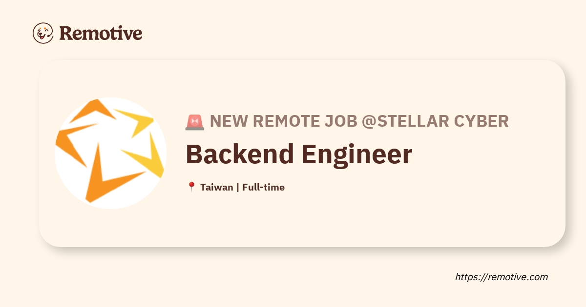 [Hiring] Backend Engineer @Stellar Cyber