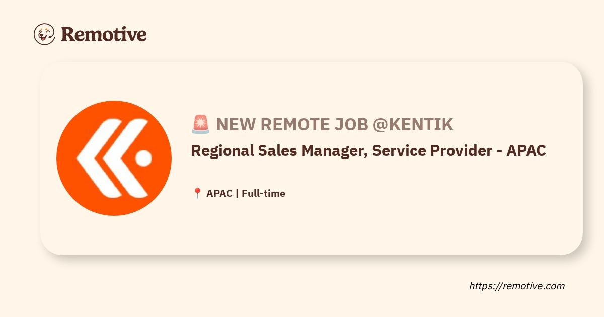[Hiring] Regional Sales Manager, Service Provider - APAC @Kentik