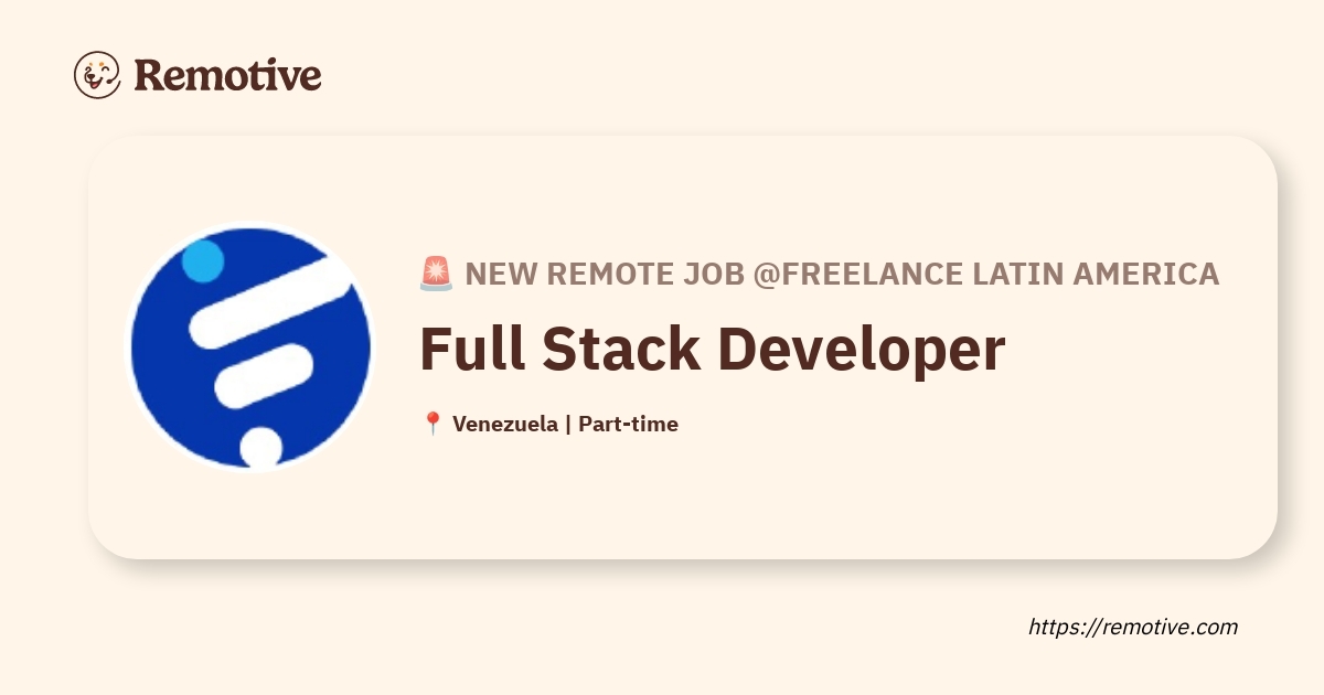 [Hiring] Full Stack Developer @Freelance Latin America