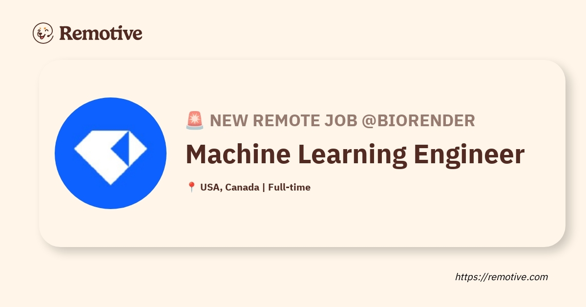 [Hiring] Machine Learning Engineer @Biorender